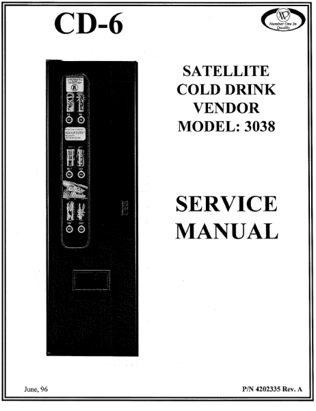 FSI 3038 CD6 service manual > Selectivend > Capital Vending, Inc.